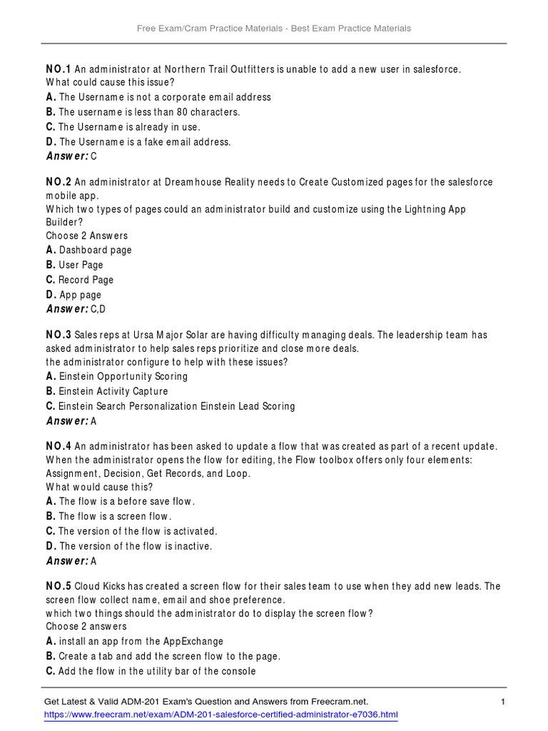 NO.1 A. B. C. D.: Answer | PDF | Computer Network | Login