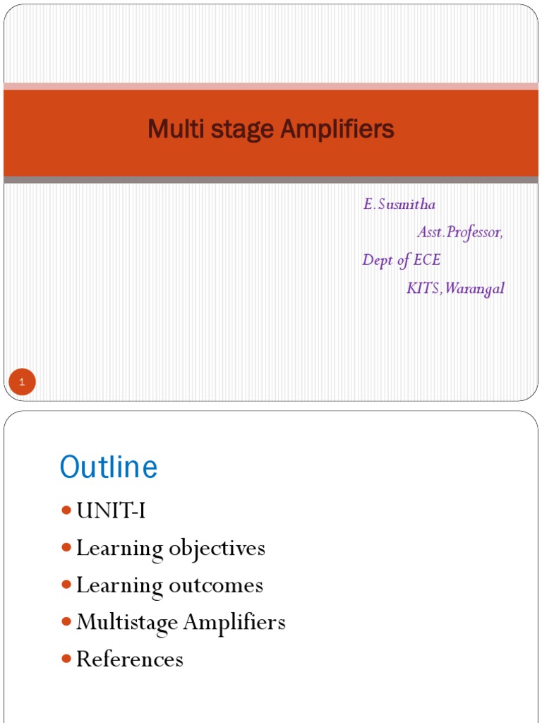 Multistage Amplifiers | PDF | Amplifier | Capacitor