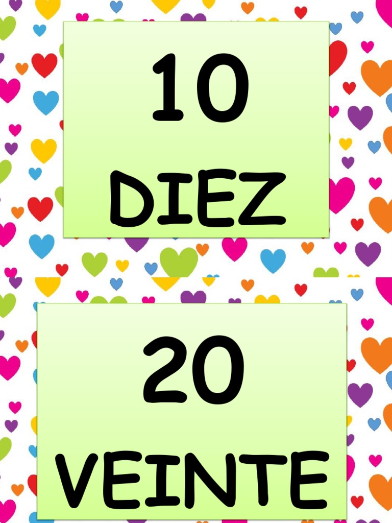 Cartelera de Números 10 Al 10000 | PDF