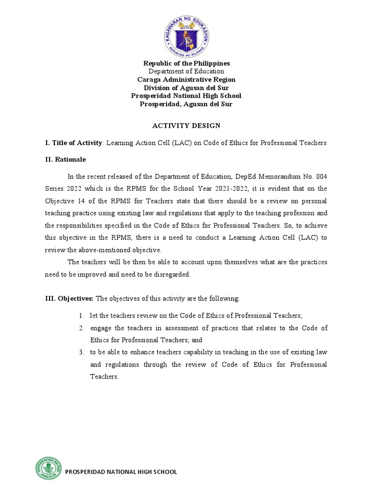 Prosperidad National High School | PDF