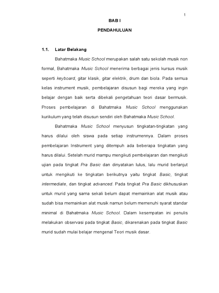 Bab I Pendahuluan KKL | PDF