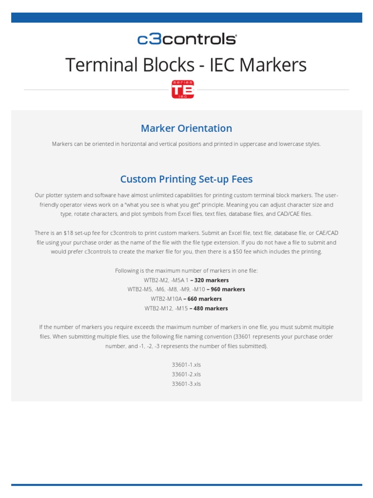 c3 Marker Orientation Custom Printing | PDF