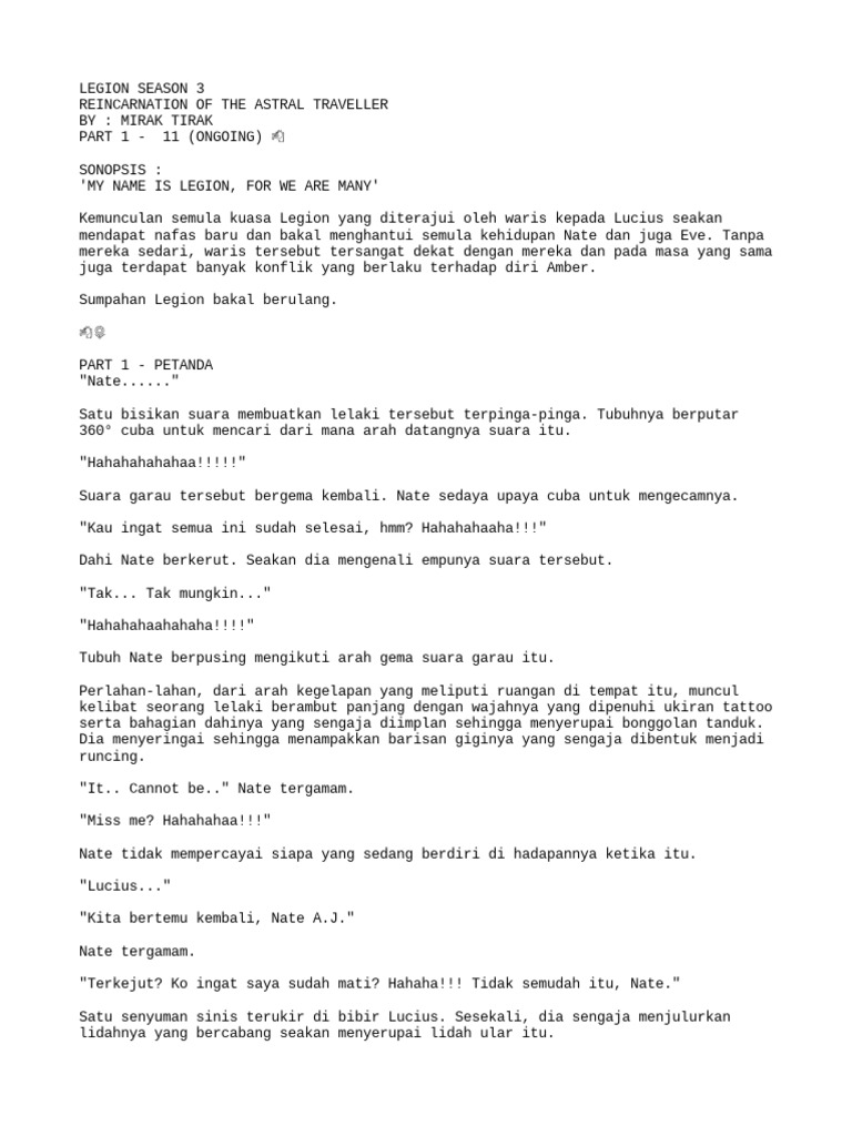 #LEGION S3 1 - 11 (Ongoing) | PDF | Fiksi Misteri, Thriller, & Kejahatan