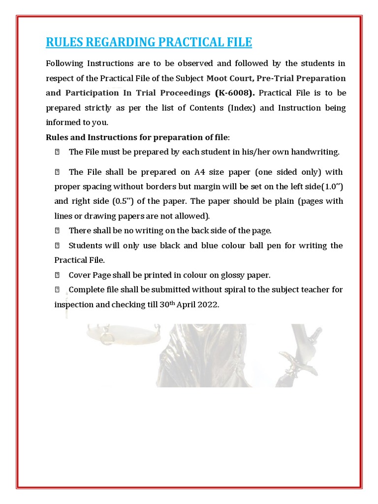 Cover Page Rules Etc of Moot Court (2021-22) | PDF | Trials | Lawsuit