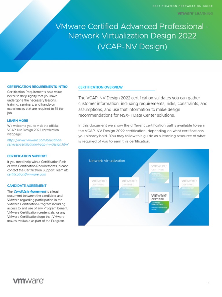 VMW VCAP NV Design Certification Preparation Guide | PDF | Trademark | Computing