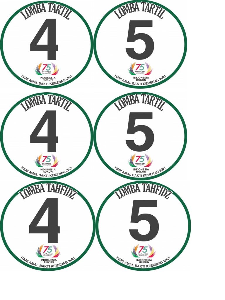 Nomer Peserta Lomba | PDF