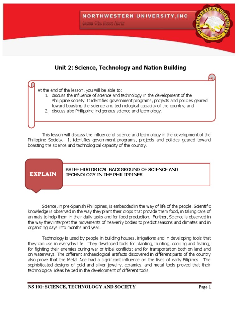 Science and Technology in Nation Building | PDF | Science | Philippines