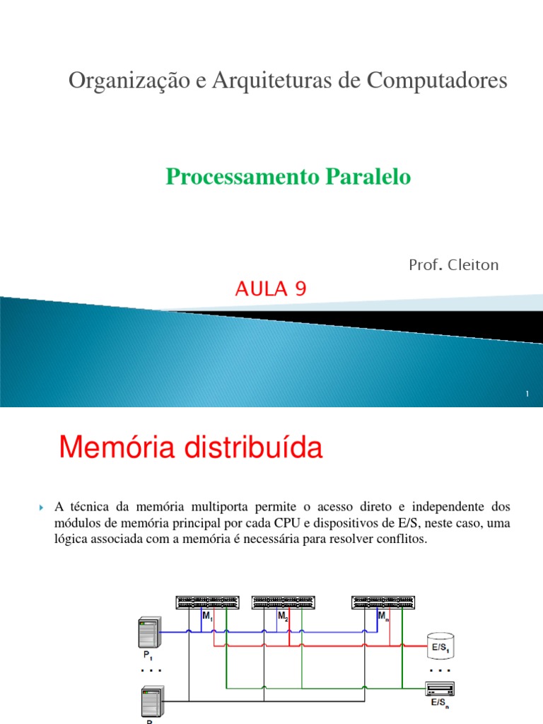Aula 9 - Arquitetura de Computadores - Processamento Paralelo | PDF ...