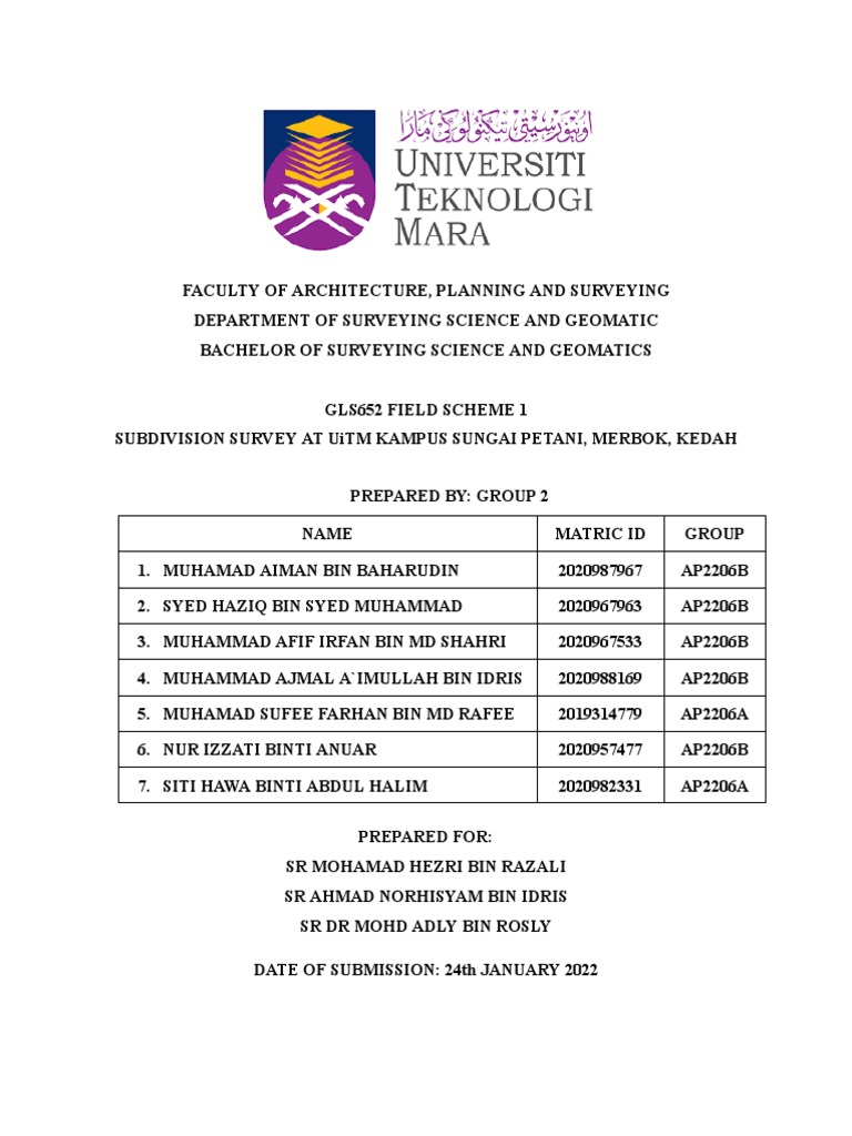 Gls652 Report Cadastral Group 2 | PDF | Surveying | Calibration