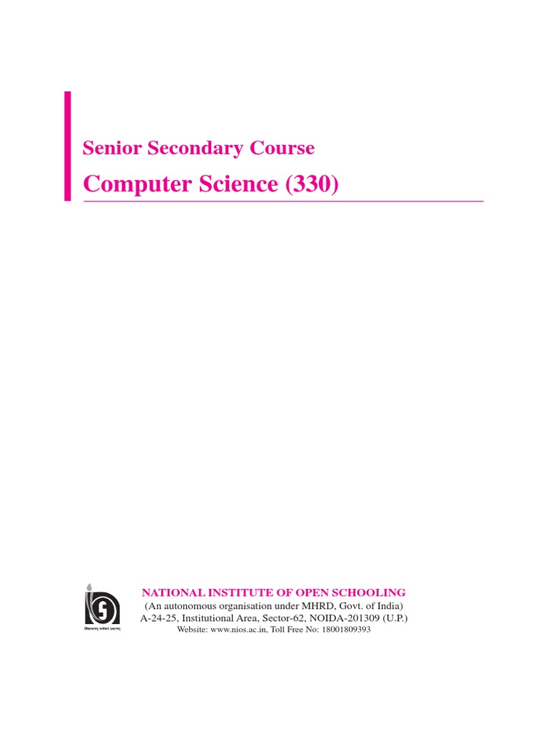 Computer Science (330) : Senior Secondary Course | PDF | World Wide Web ...