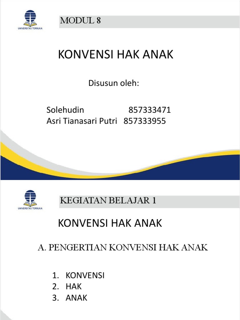 Pendidikan Anak Di SD Modul 8 | PDF