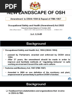 OSHA Amendment 2022 | PDF | Occupational Safety And Health ...