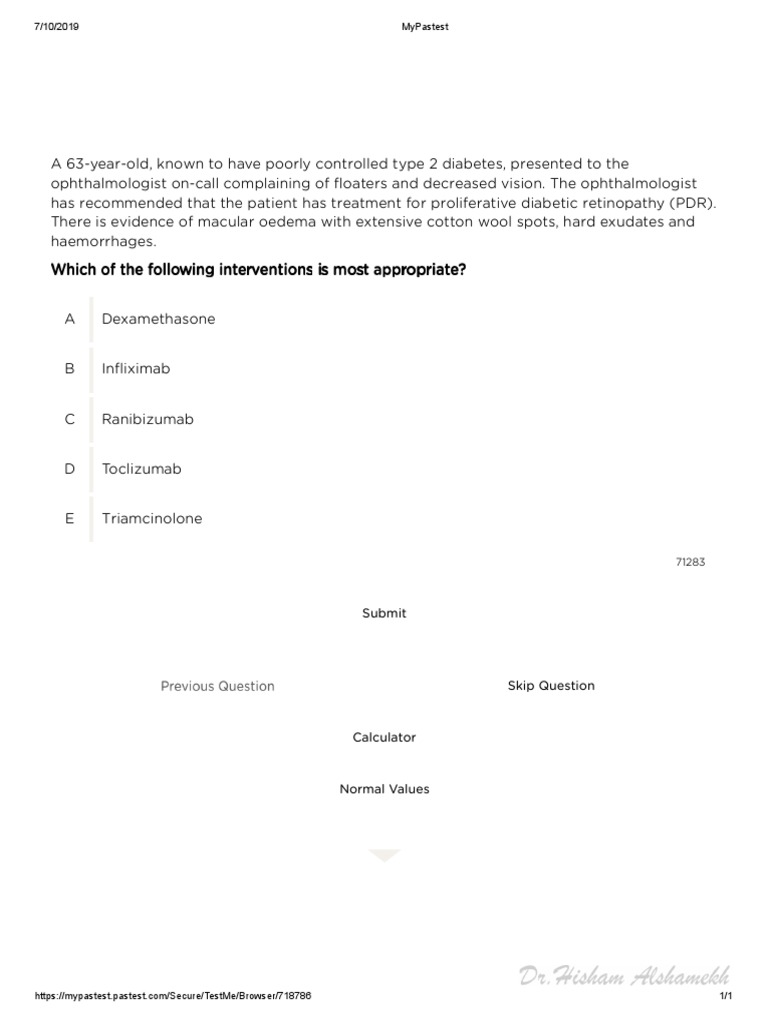 Ophthalmology PasTest MRCP II 2019 | PDF