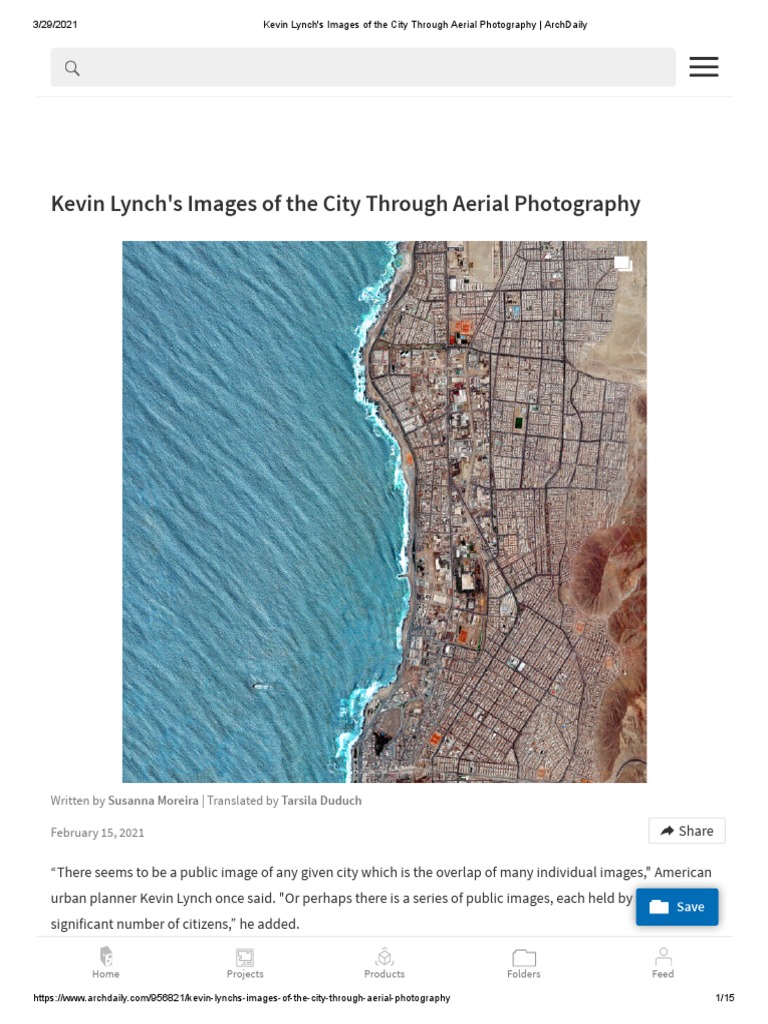 Kevin Lynch's Images of the City Through Aerial Photography | PDF