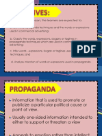 Detailed Lesson Plan (Propaganda Techniques) | PDF | Propaganda ...