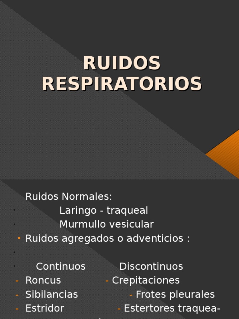 Clase_3_-_RUIDOS_RESPIRATORIOS | Asma | Neumología