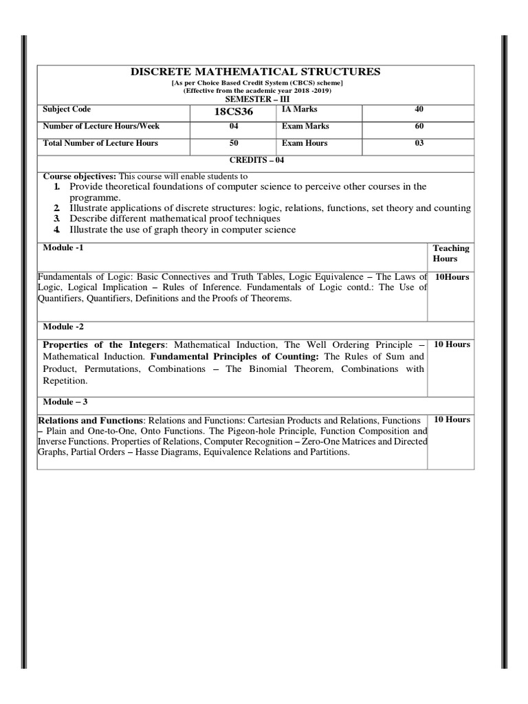 DMS Notes All Modules | PDF | Mathematical Logic | Discrete Mathematics