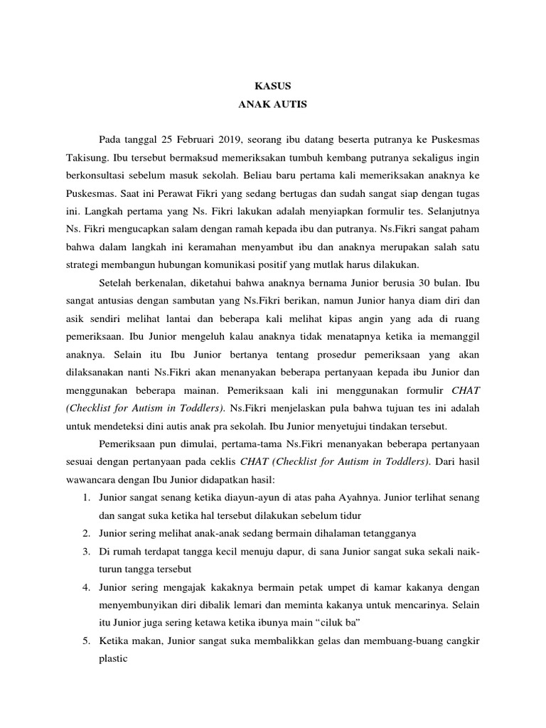 Kasus Anak Autis | PDF