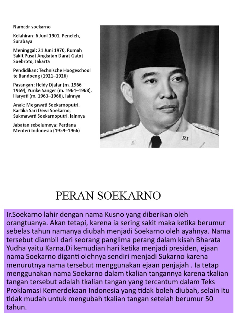 Peran Soekarno | PDF