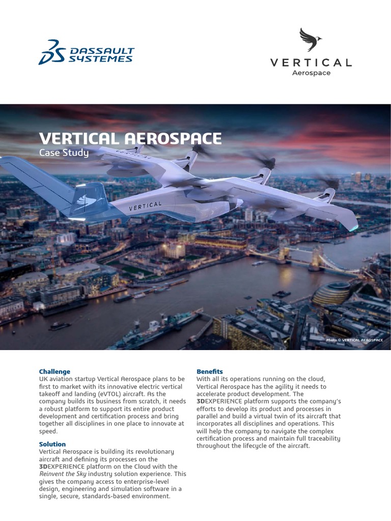 Vertical Aerospace: Case Study | PDF | Product Lifecycle | Aerospace