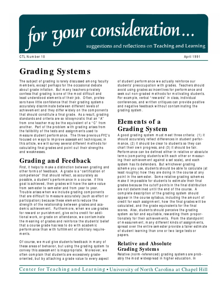 Grading System | PDF | Reference Range | Test (Assessment)