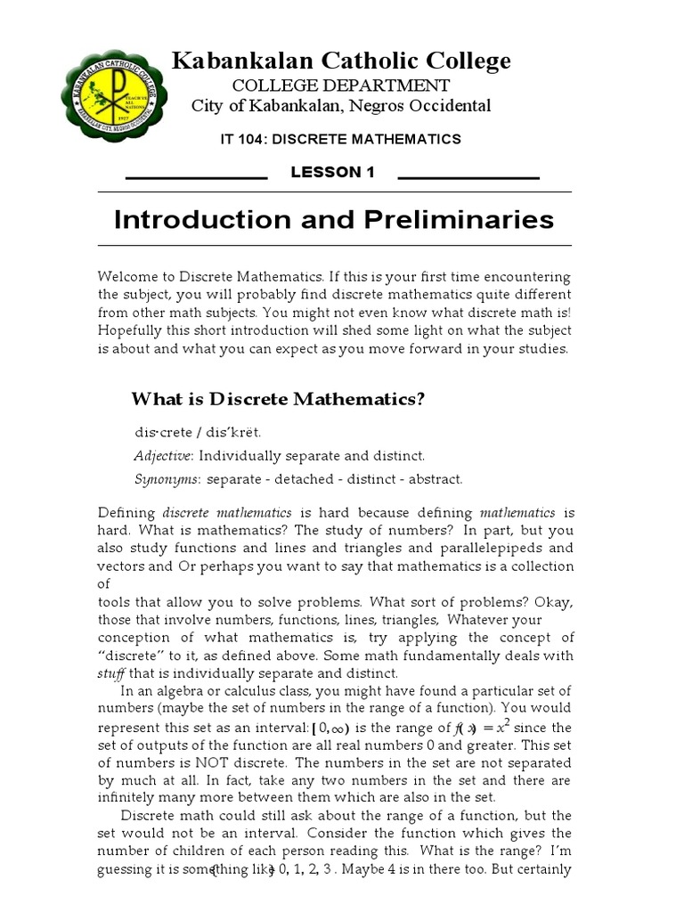 Module 1 Discrete Math | PDF | Theorem | If And Only If