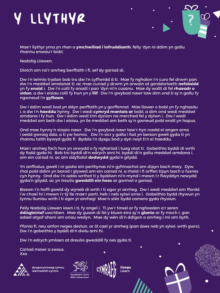 Noso Whodunit Nadolig Stori-Fer | PDF