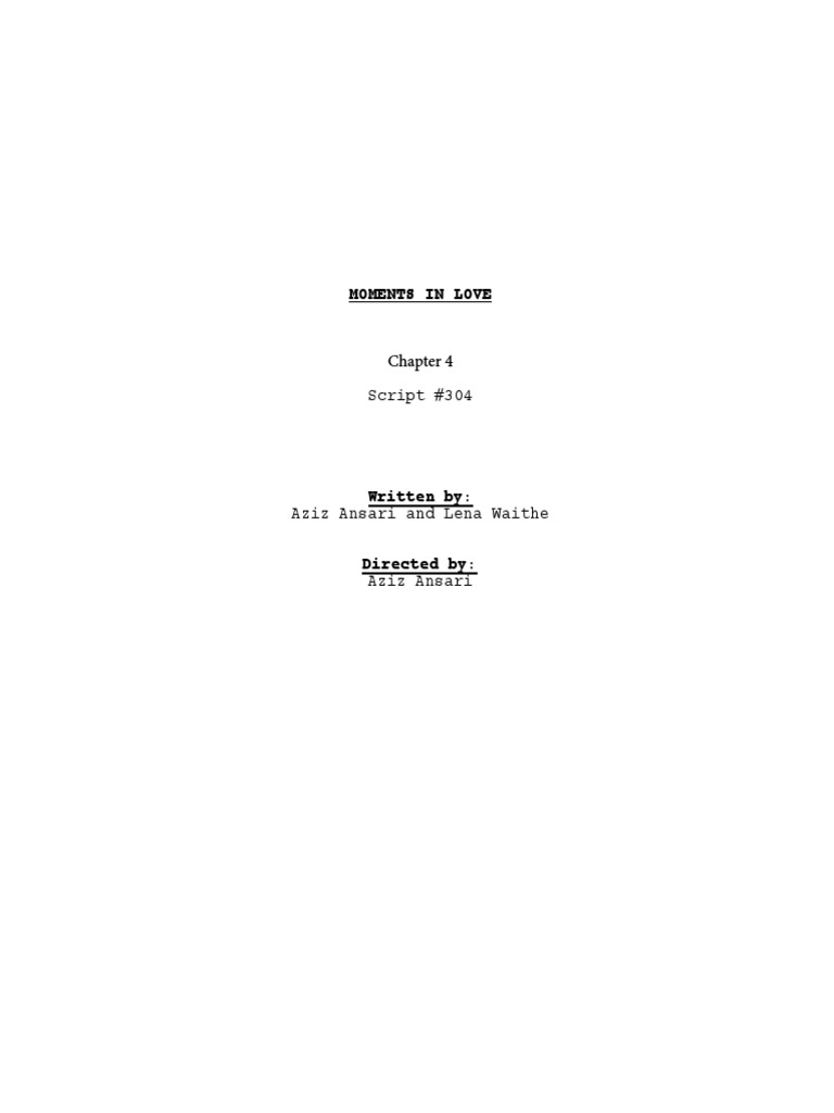 Script #304: Moments in Love | PDF | In Vitro Fertilisation | Health ...