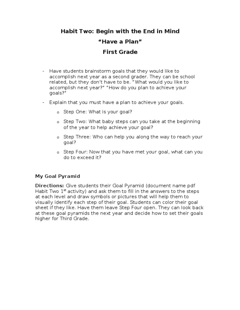 Habit Two 1st Activity | PDF