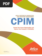 CPIM Part 01 | PDF