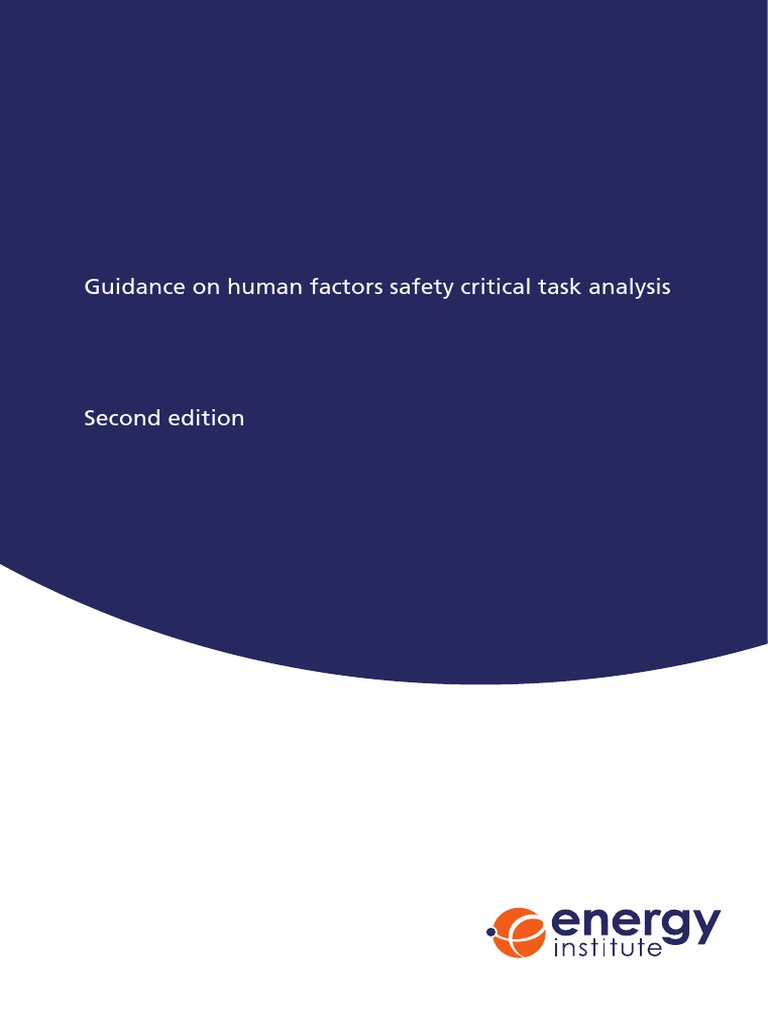 Guidance On Human Factors Safety Critical Task Anlaysis JK | PDF | Risk ...