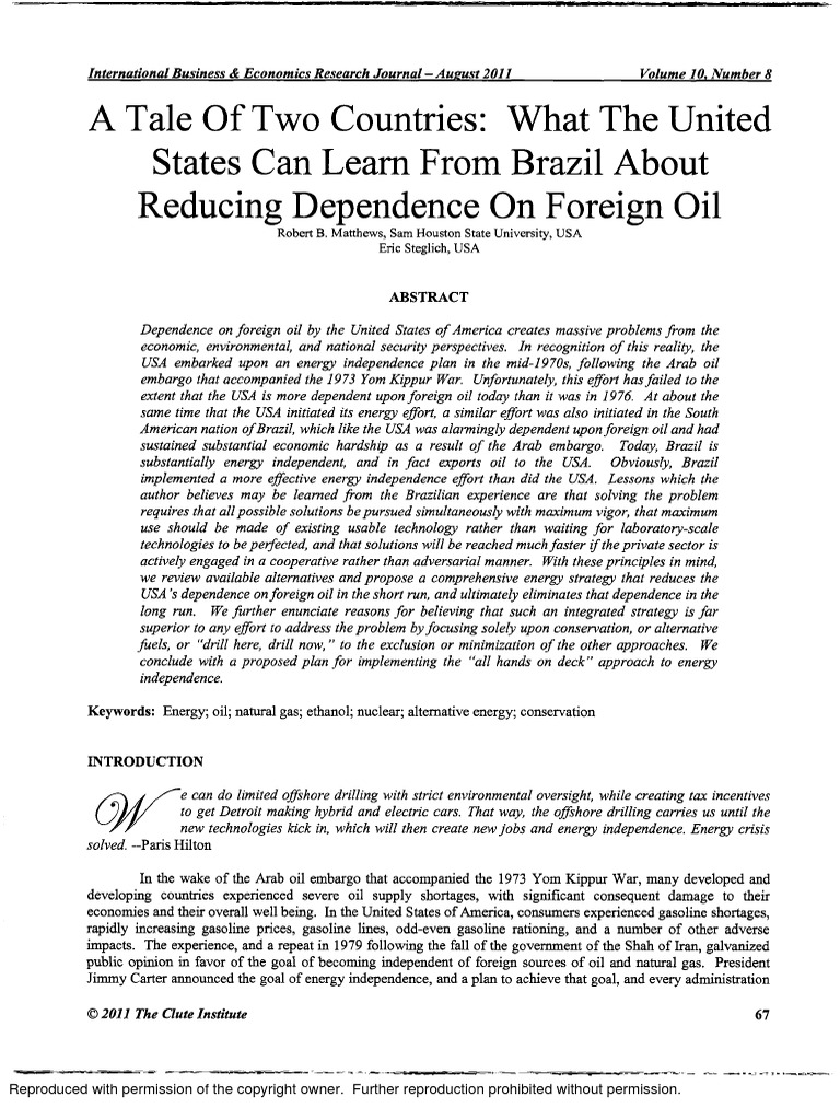 A Tale of Two Countries What | PDF