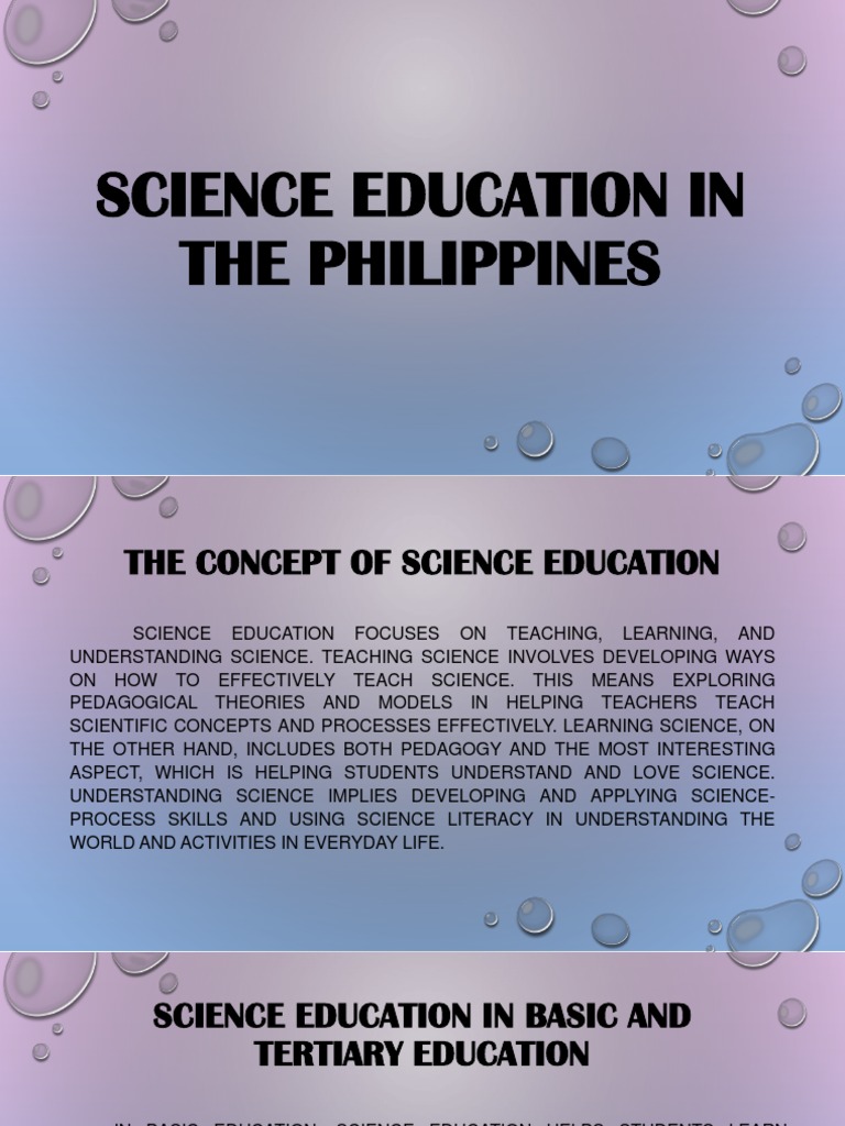 Science Education in The Philippines | Descargar gratis PDF | Science ...