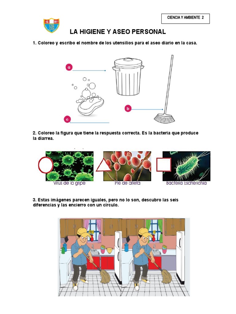 Ficha La Higiene y Aseo Personal | PDF