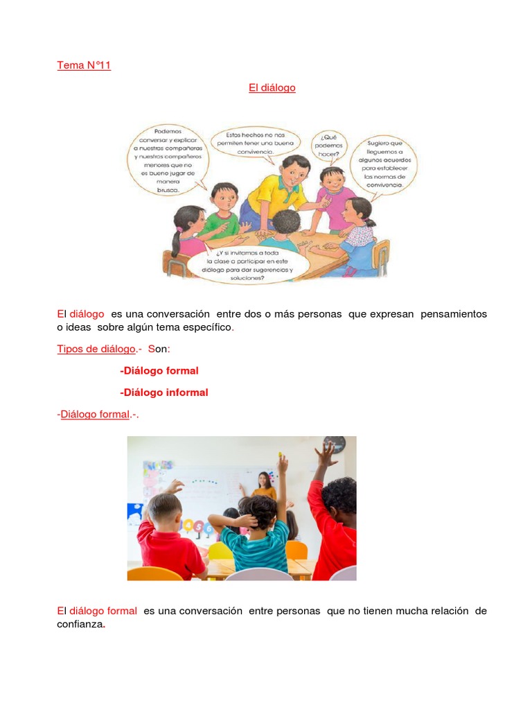 Diálogos Formales e Informales | PDF