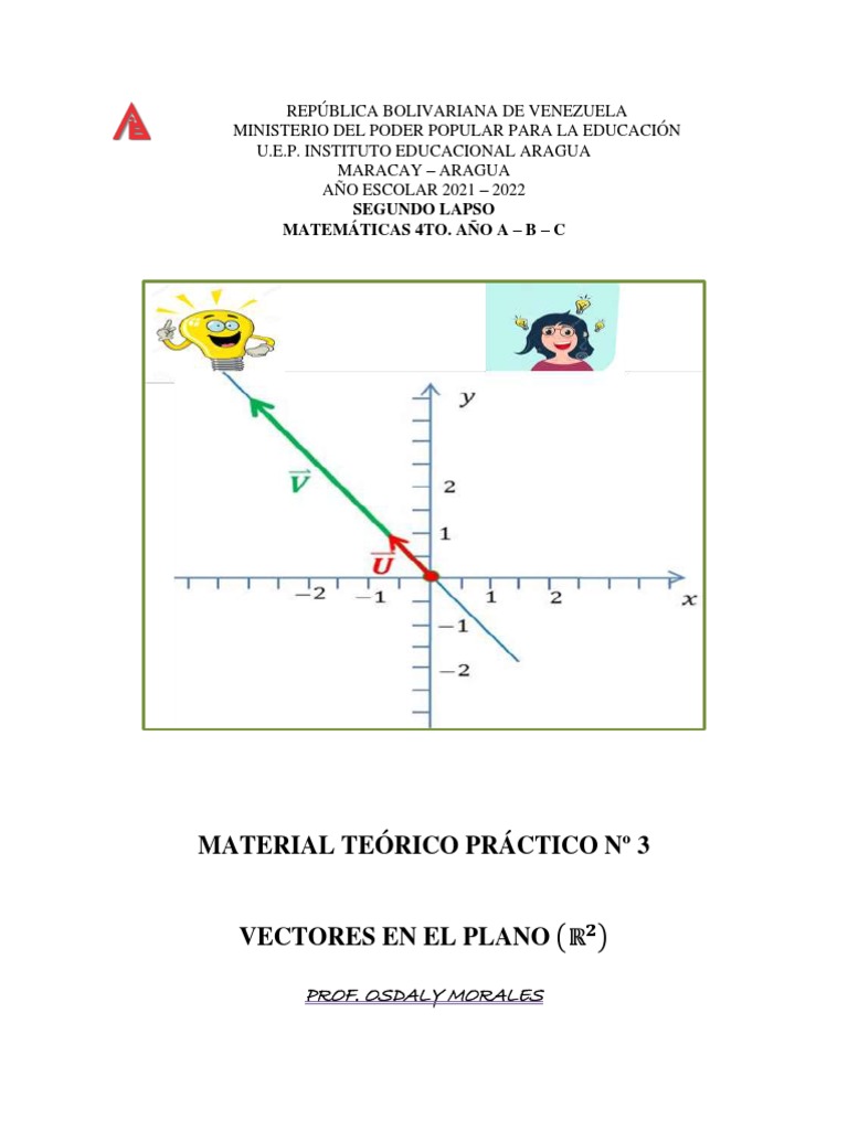 Guía 3 Vectores en El Plano (R 2) | Descargar gratis PDF | Vector Euclidiano | Sistema de ...