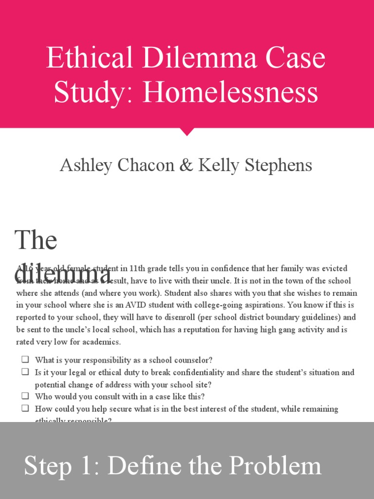 Case Study Homelessness | PDF | Social Institutions | Applied Ethics
