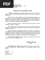 Affidavit of Voluntary Surrender | PDF
