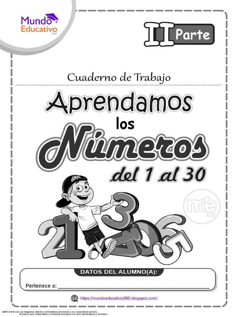 Aprendamos - Los - Números - 1 - Al - 30 - (II Parte) | PDF