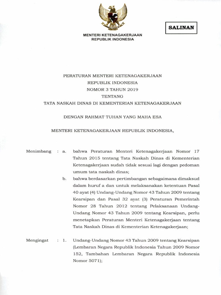 Contoh Tata Naskah Word | PDF