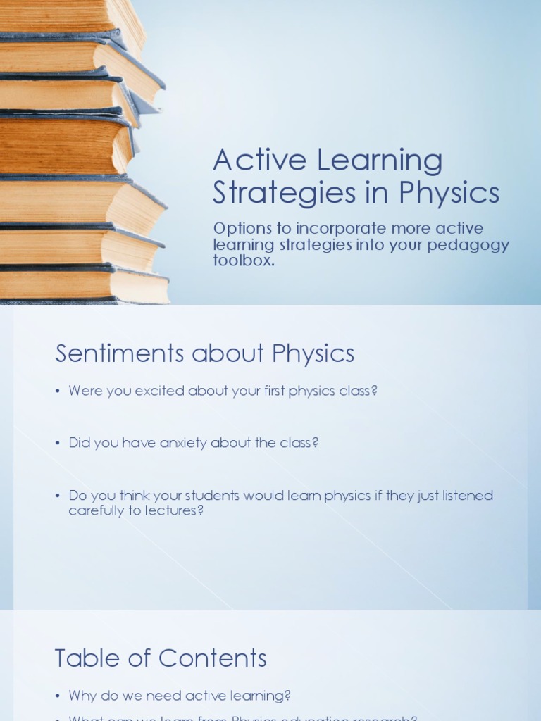 Active Learning in Physics Education | PDF | Learning | Constructivism ...