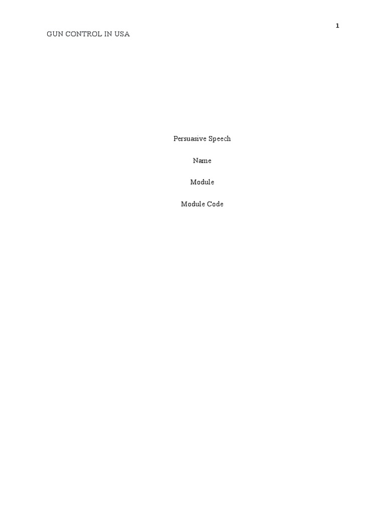 Gun Violence Speech Revised | PDF | Gun Control | Gun Violence