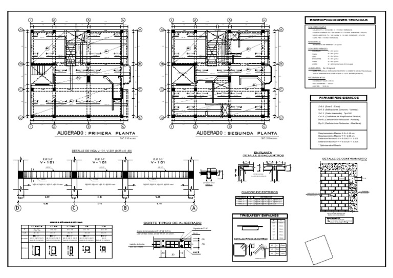 Estructuras - Plano Oficial Layout1 | PDF | Albañilería | Materiales de construcción