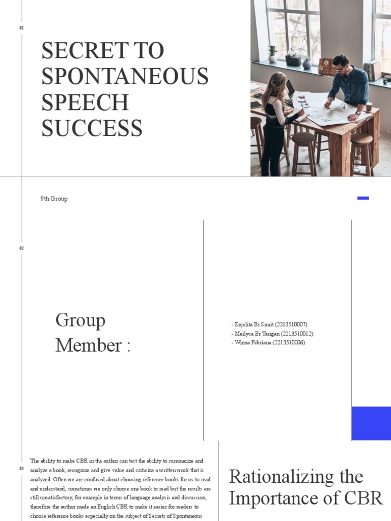 Secret To Spontaneous Speech Success | PDF | Speech | English Language