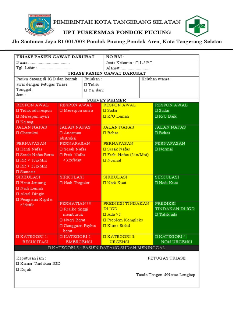 Format Triage Igd | PDF