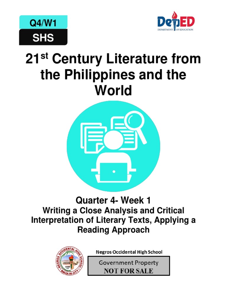 21 Century Literature From The Philippines and The World | PDF | Speed ...
