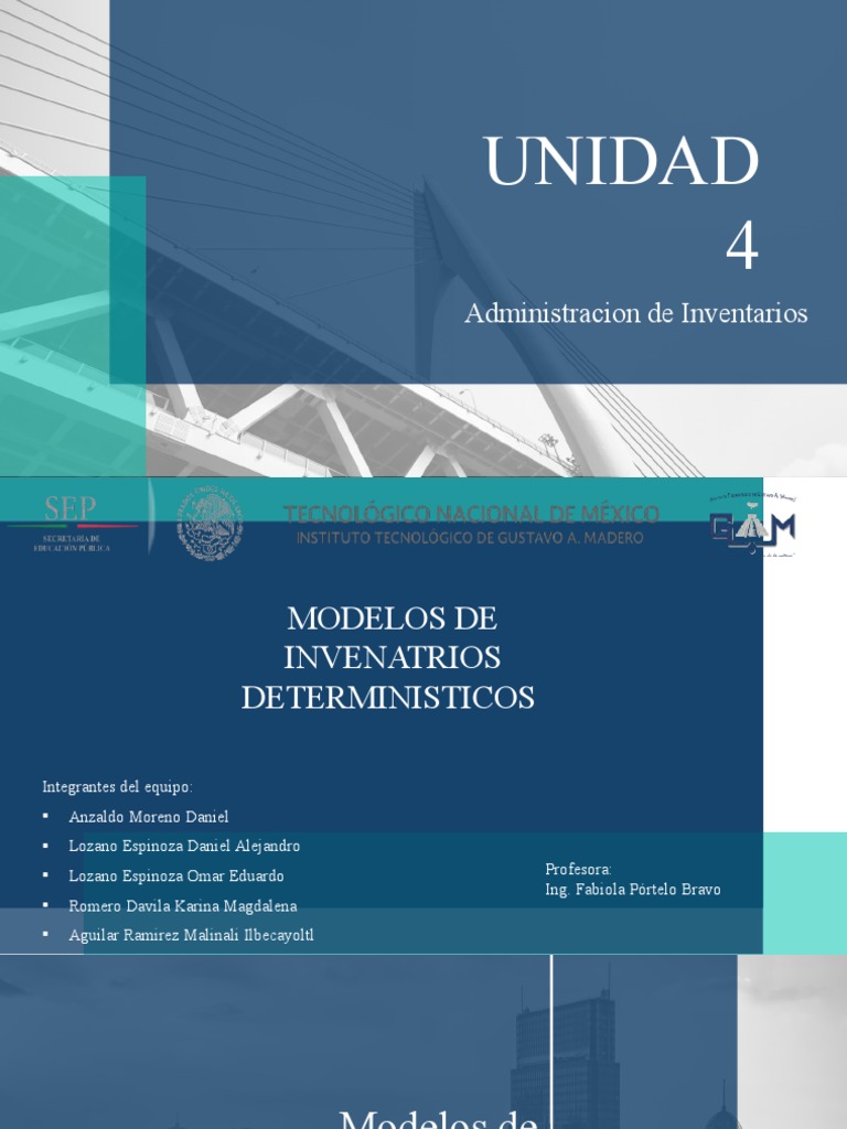 Modelos de Inventarios Determinísticos | PDF | Inventario | Logística