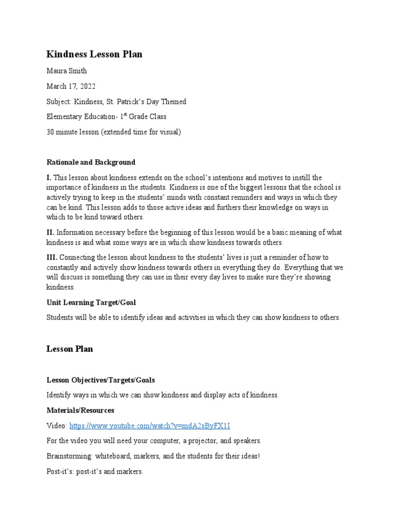 Fe - Lesson Plan | PDF | Lesson Plan | Cognition