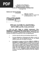 Judicial Affidavit SAMPLE TAGALOG | PDF