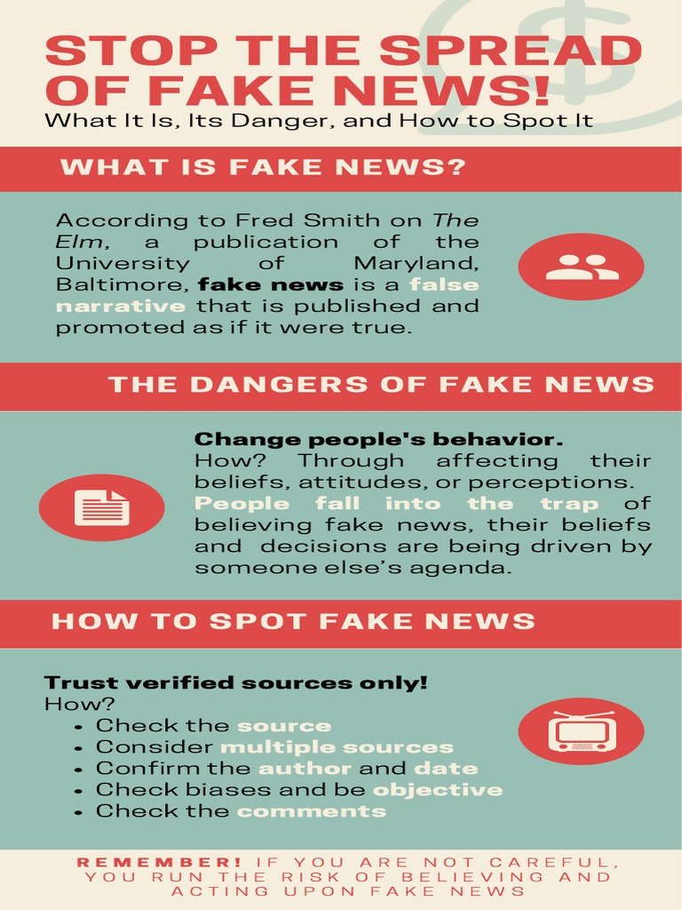 Fake News Infographic | PDF | Social Science | Self-Improvement